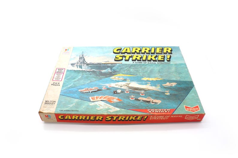 1977 Carrier Strike Board Game - Vintage Military Strategy, Complete ...