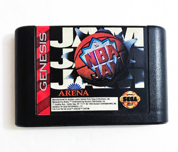 Vintage NBA Jam 1994 Sega Genesis Video Game Tested and Works - Etsy