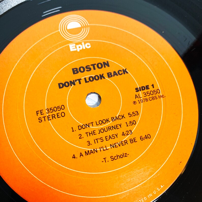 Vintage Boston Don't Look Back Vinyl Record LP 1978 Album | Etsy