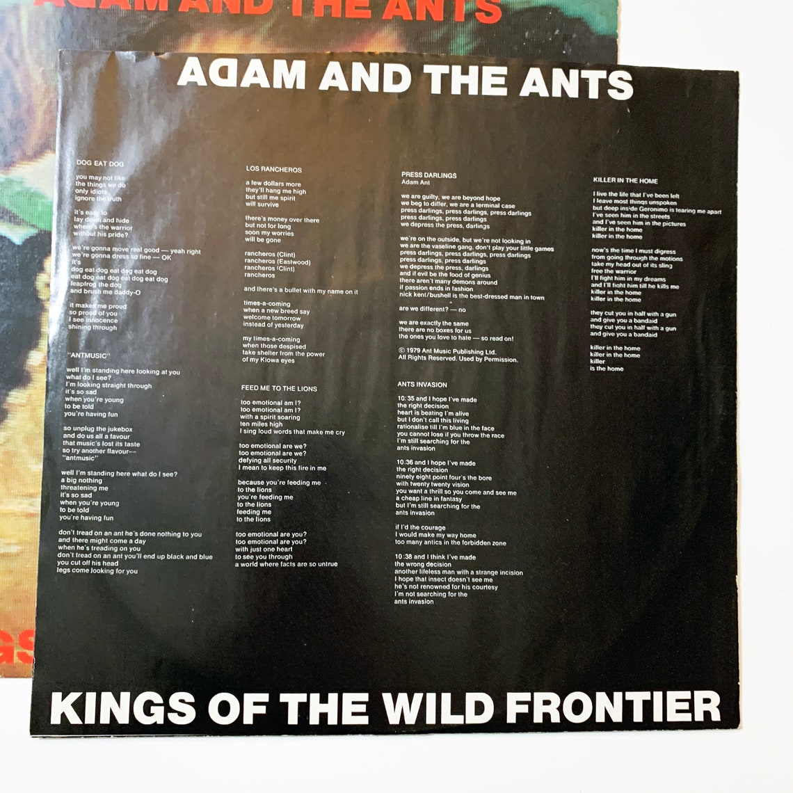 Vintage Adam Ant Kings of the Wild Frontier LP Record Vinyl | Etsy