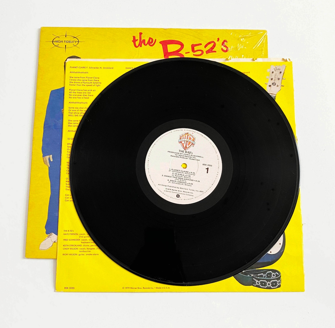 Vintage 1979 the B-52s Debut Self Titled Album Vinyl Record 70s 1970s ...