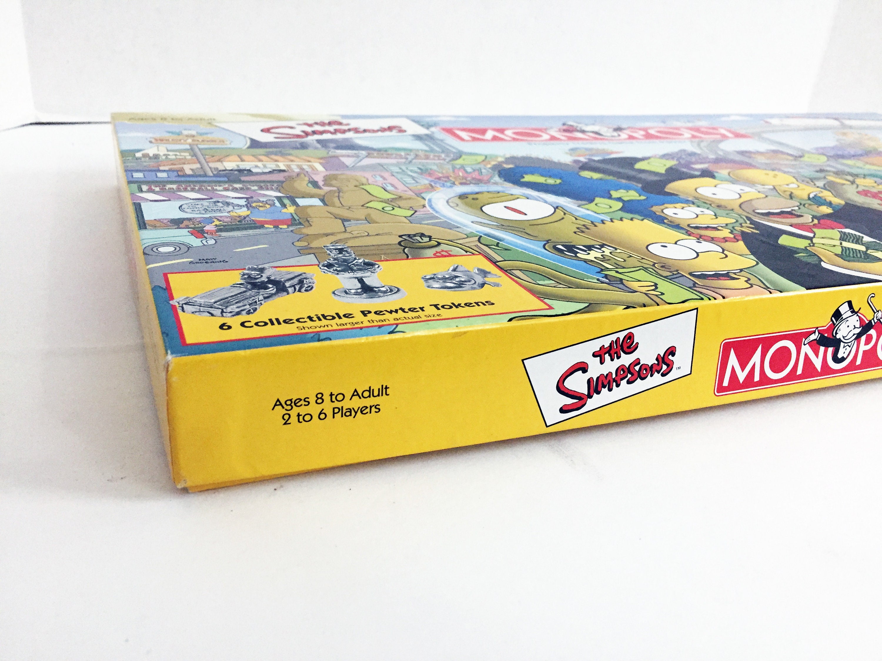 The Simpsons Monopoly Board Game Homer Bart 100% Complete in Box ...