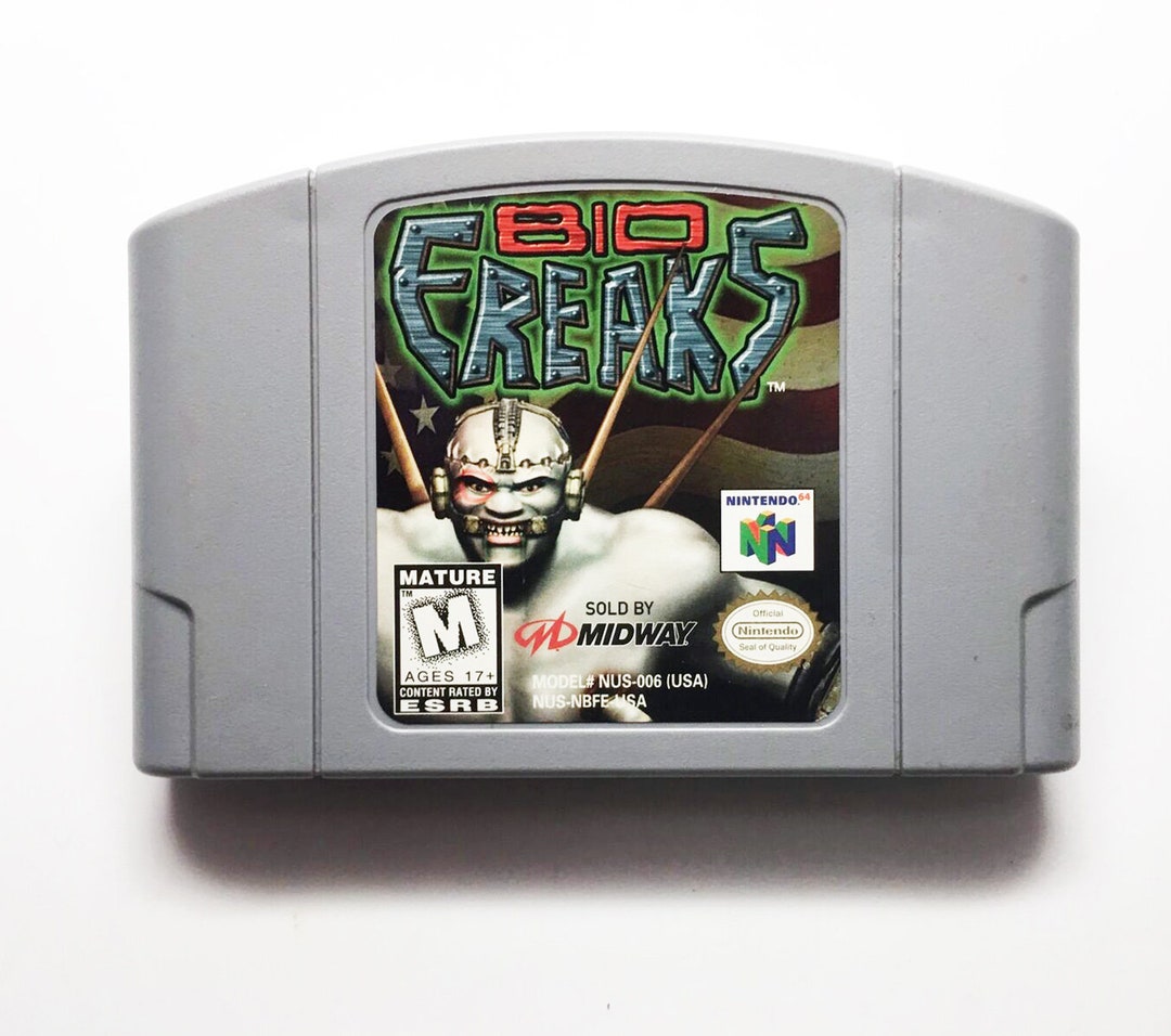 Vintage Bio Freaks Nintendo 64 Tested Works Very Clean N64 Video Game ...