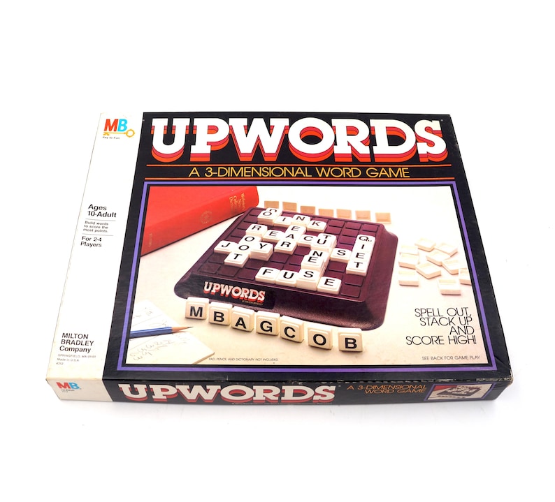 Vintage Upwords Word Board Game Complete 1983 Game Night 1980s 80s - Etsy