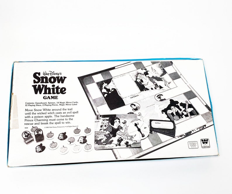 Vintage 1980 Snow White With Magic Mirror Board Game Disney - Etsy