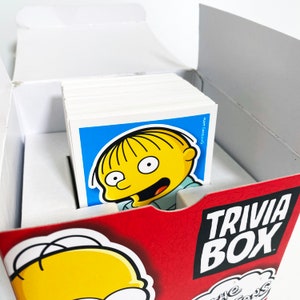Vintage the Simpsons Trivia Box Game in Tin Board Game Homer Bart 100% ...