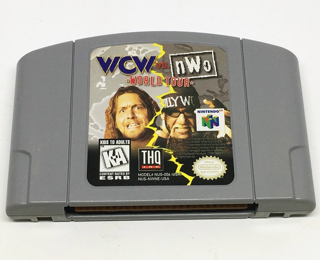 Vintage WCW NWO World Tour Nintendo 64 Tested Excellent Very Clean ...