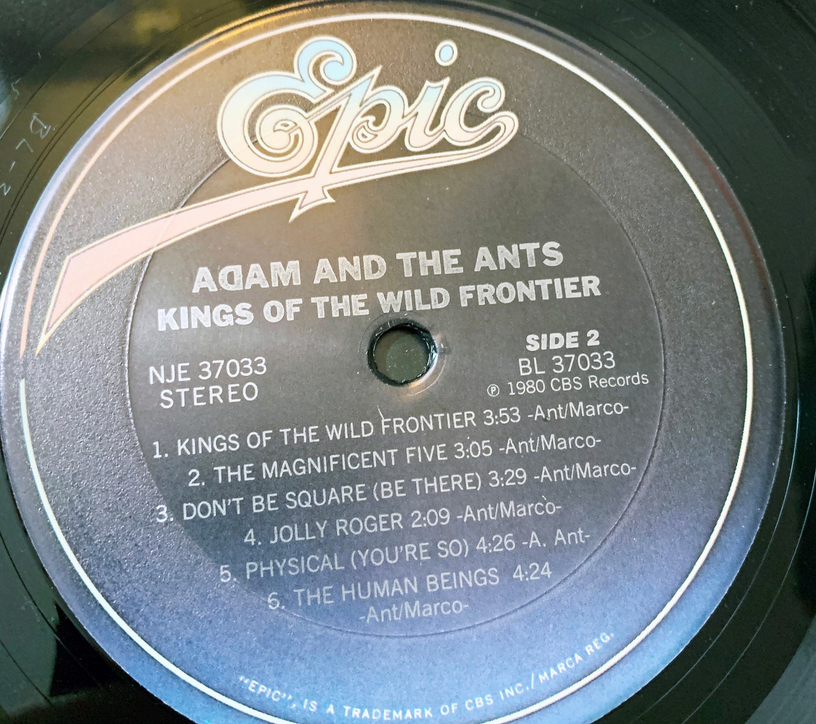 Vintage Adam Ant Kings of the Wild Frontier LP Record Vinyl | Etsy