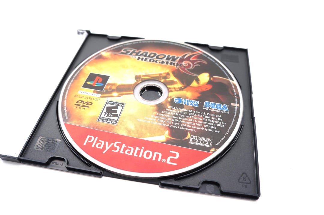 Vintage Shadow the Hedgehog PS2 Sony Playstation 2 Video Game Very Rare ...