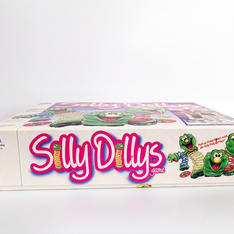 Vintage Silly Dillys Board Game Milton Bradley 1988 100% Complete 1980s ...