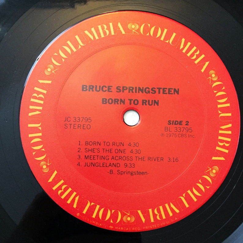Vintage Bruce Springsteen Born to Run 1975 Vinyl LP Record | Etsy