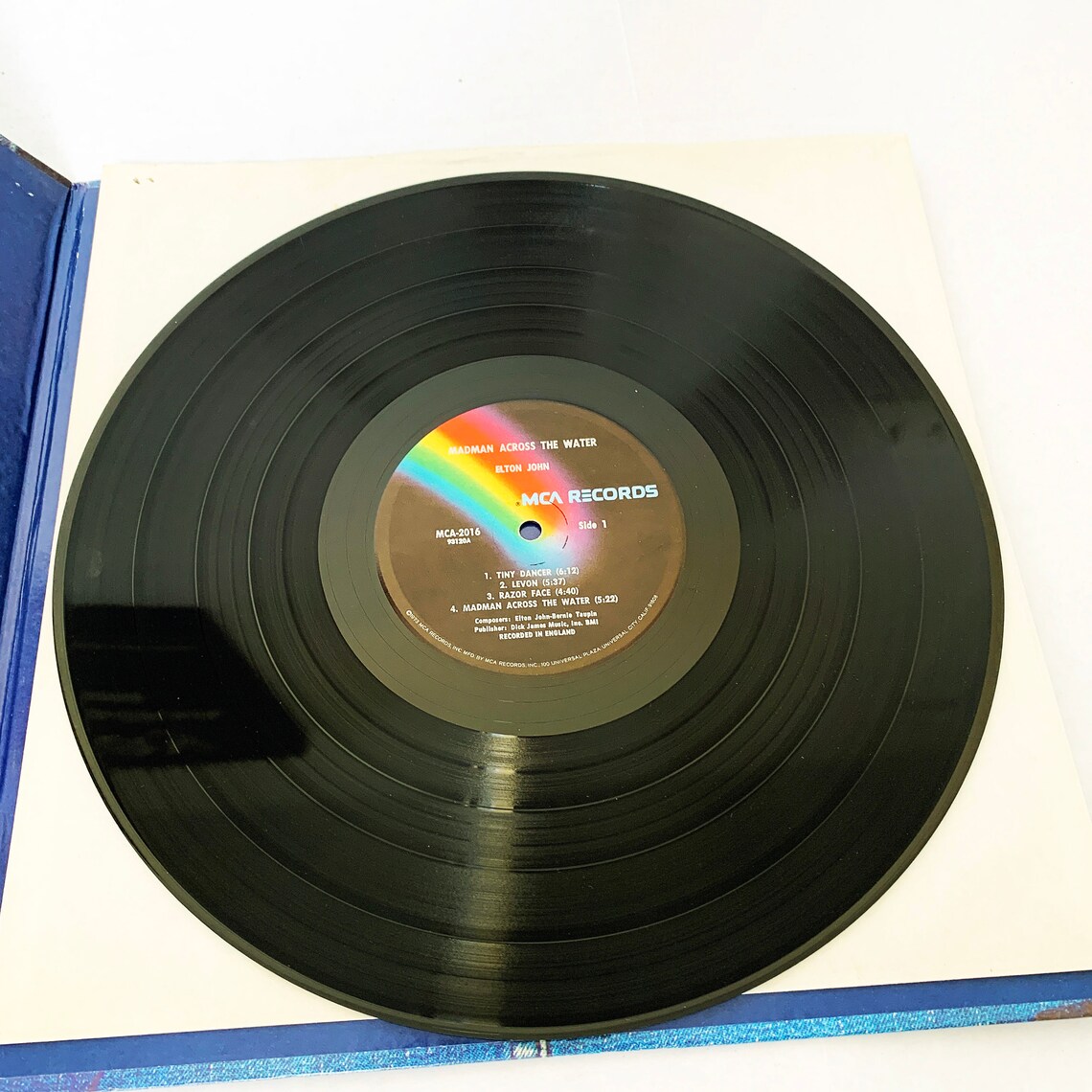 Vintage Elton John Madman Across the Water LP Record Vinyl Album 1971 ...