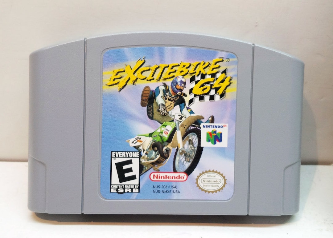 Vintage Excitebike 64 Nintendo 64 Tested Excellent Very Clean - Etsy