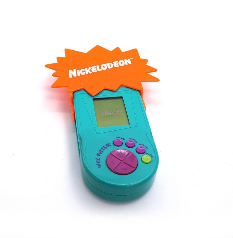 Vintage 1995 Viacom Nickelodeon Nick Puzzler Electronic Handheld Game ...