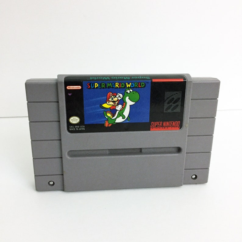 Vintage Super Mario World 1992 Super Nintendo Video Game | Etsy