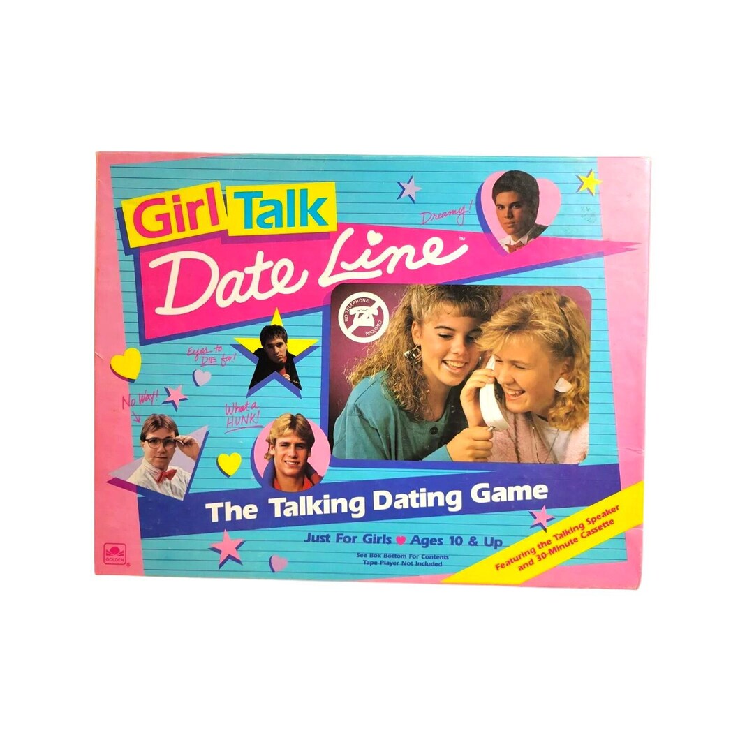 Vintage Girl Talk Date Line Talking Dating Board Game 100% Complete ...