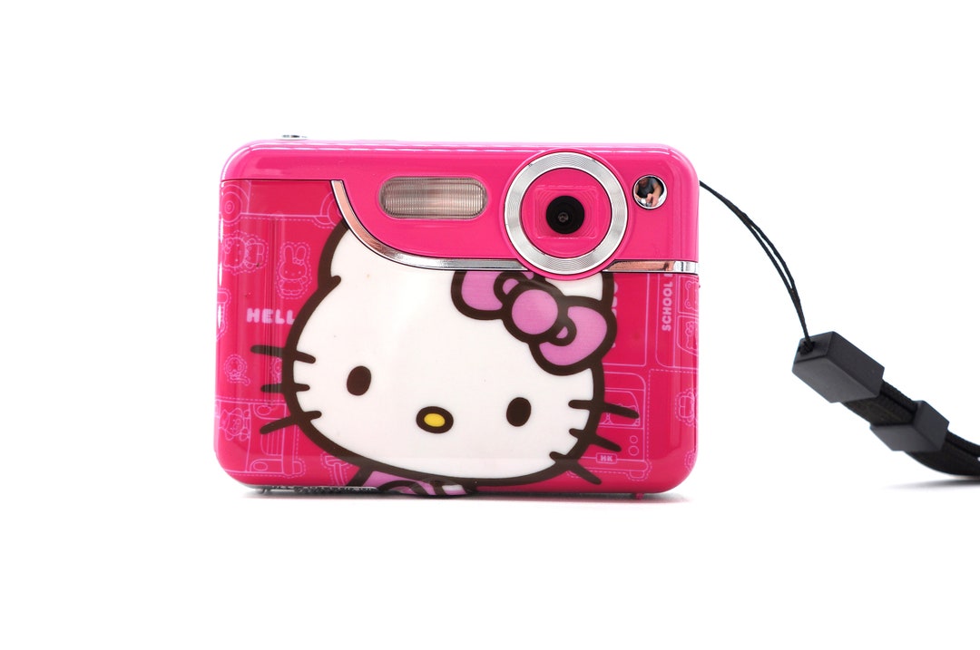 Vintage Rare Hello Kitty Pink Digital Camera Digi Zoom AF Point Shoot ...