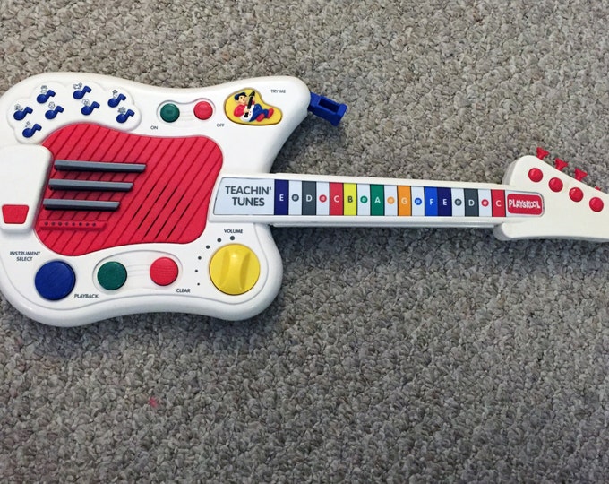 Vintage Playskool Teachin' Tunes Guitar Toy Circuit Bending Project ...