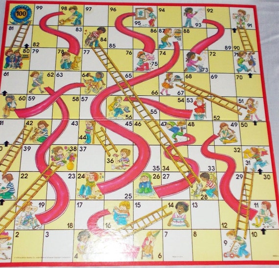 Chutes And Ladders Game Board