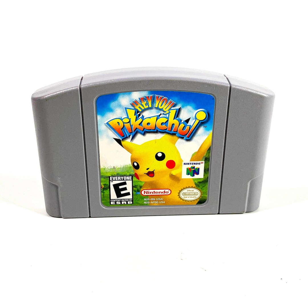 Vintage Nintendo 64 Pokemon Hey You Pikachu Tested Excellent Very Clean ...