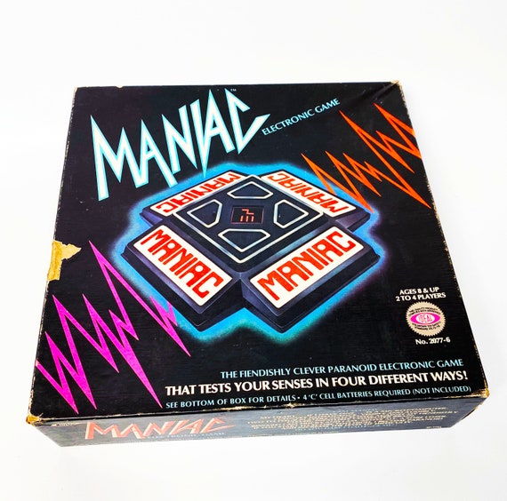 Vintage Maniac Electronic Game Board Game 1979 100% Complete | Etsy