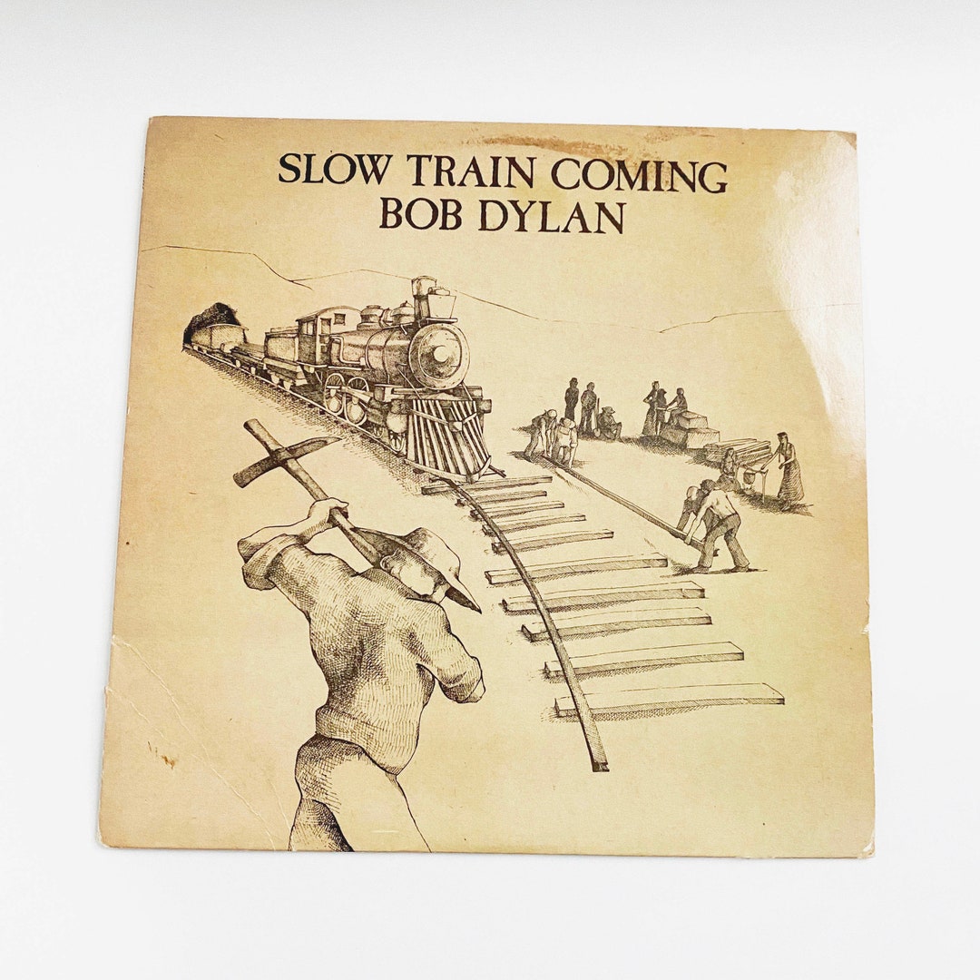 Vintage Bob Dylan Slow Train Coming Vinyl LP Record Album 1979 70s Folk ...