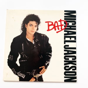 Vintage Michael Jackson Bad Album LP Record Vinyl 12" 1987 Man in the ...