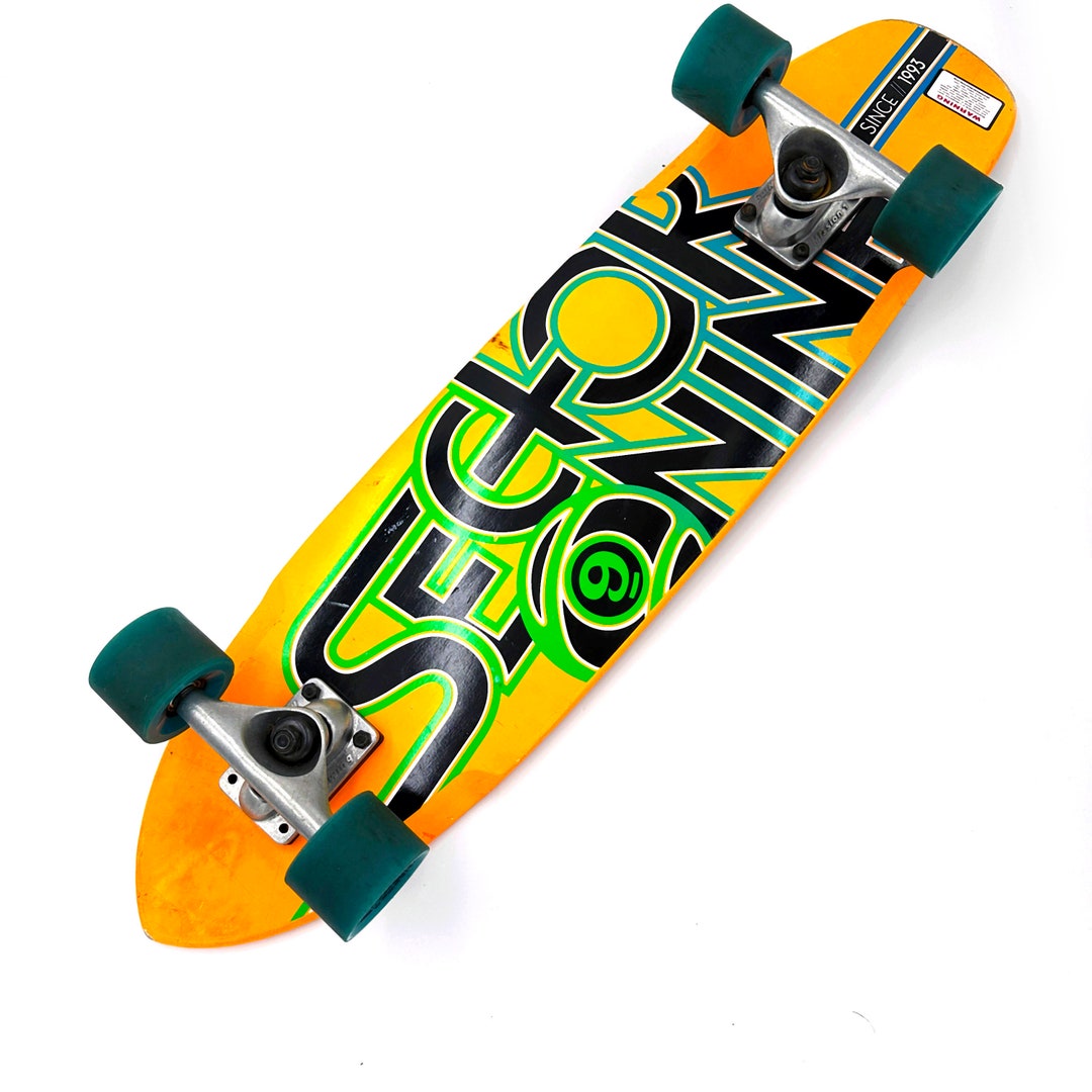 Sector 9 Longboard the Wedge Orange Skateboard Complete Deck Full Size ...