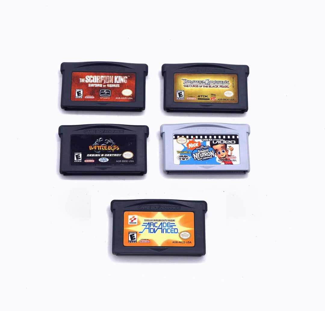 Nintendo Gameboy Advance Bundle Lot of 5 GBA Video Game Authentic and ...