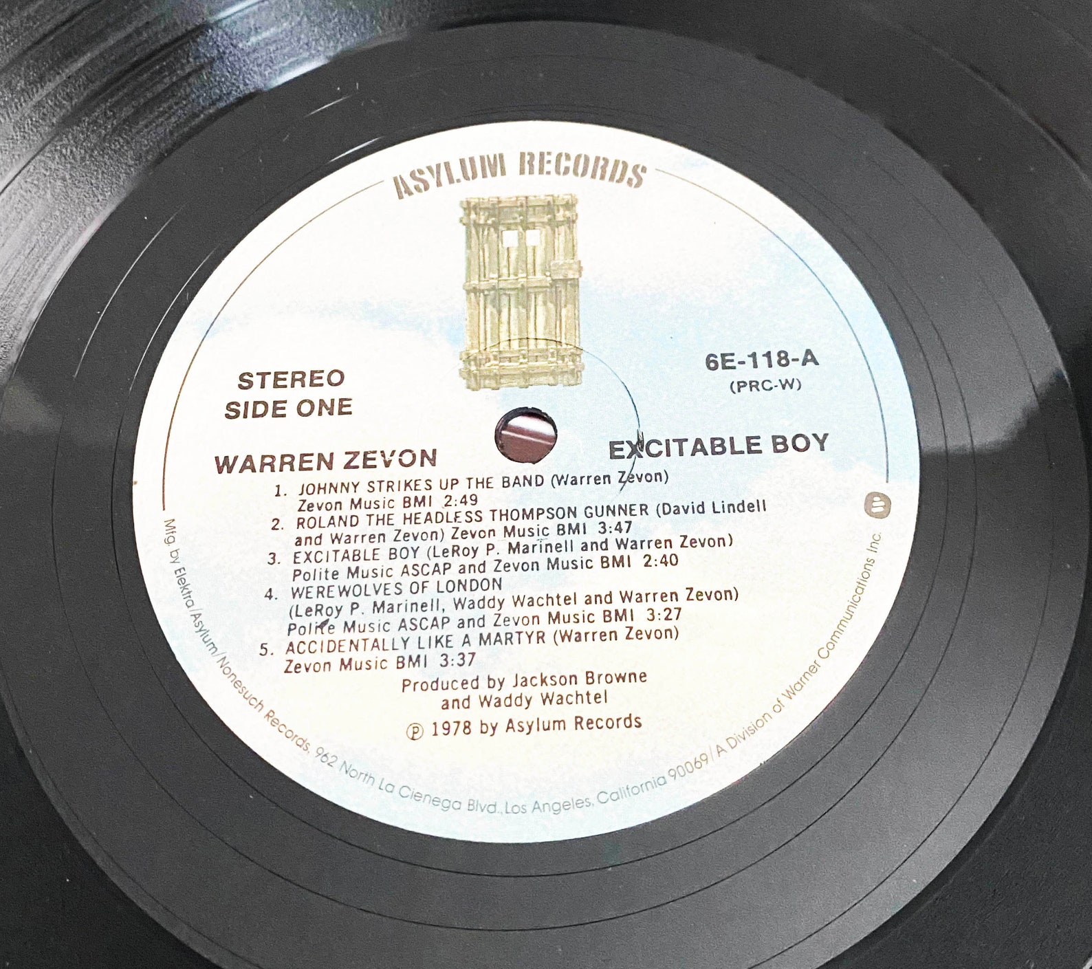 Vintage Warren Zevon Excitable Boy Vinyl Record LP 1978 Album - Etsy