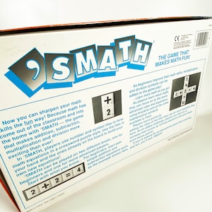 Vintage Smath Board Game 100% Complete 1999 90s Educational Math Game ...