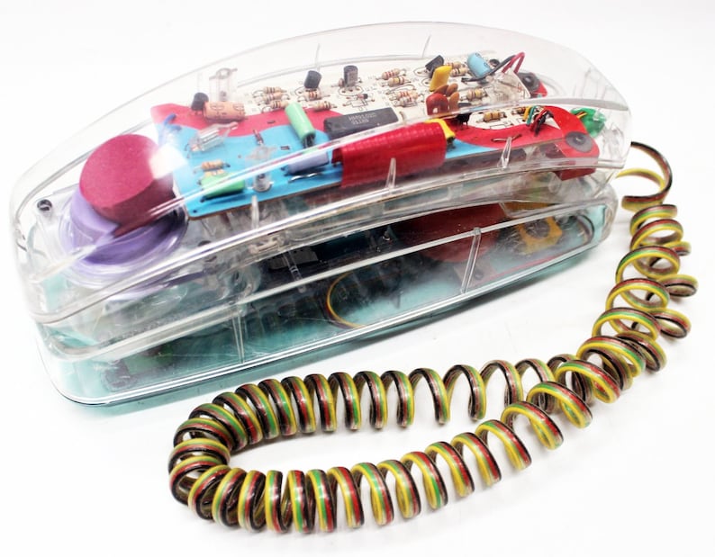 Vintage Unisonic Clear Telephone 1980s Model 6900 Landline | Etsy