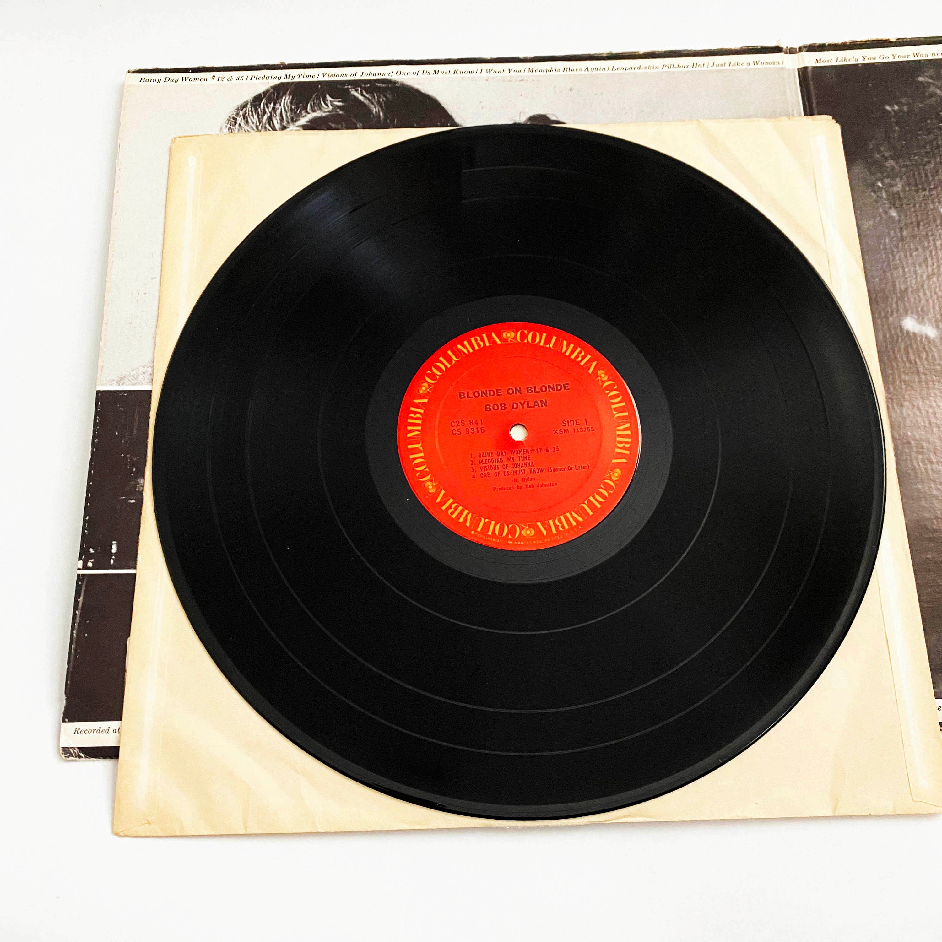 Vintage 1966 Bob Dylan Blonde on Blonde Vinyl LP Record Double Album ...