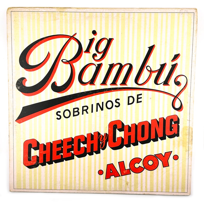 Vintage Cheech and Chong Big Bambu LP Record Vinyl 12" 1972 70s Comedy ...