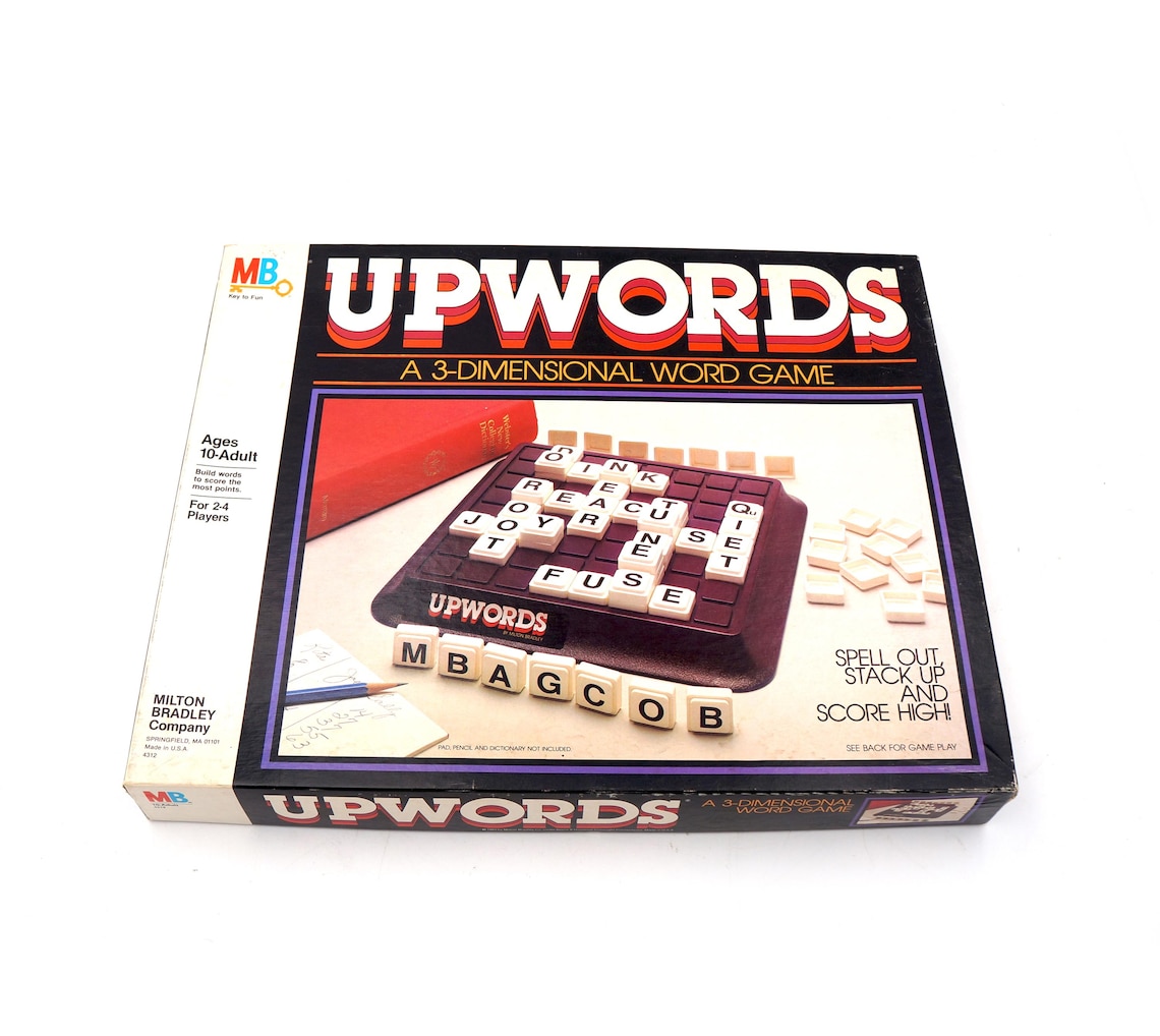 Vintage Upwords Word Board Game Complete 1983 Game Night 1980s 80s - Etsy