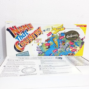 Vintage Name That Country Board Game Educational Learning Game by ...