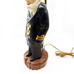 Vintage Holland Mold Ship Captain Lamp Table Lamp Ceramic Figure Man ...
