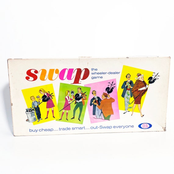 Vintage 1965 Swap Board Game by Ideal 100% Complete 1960s 60s - Etsy ...