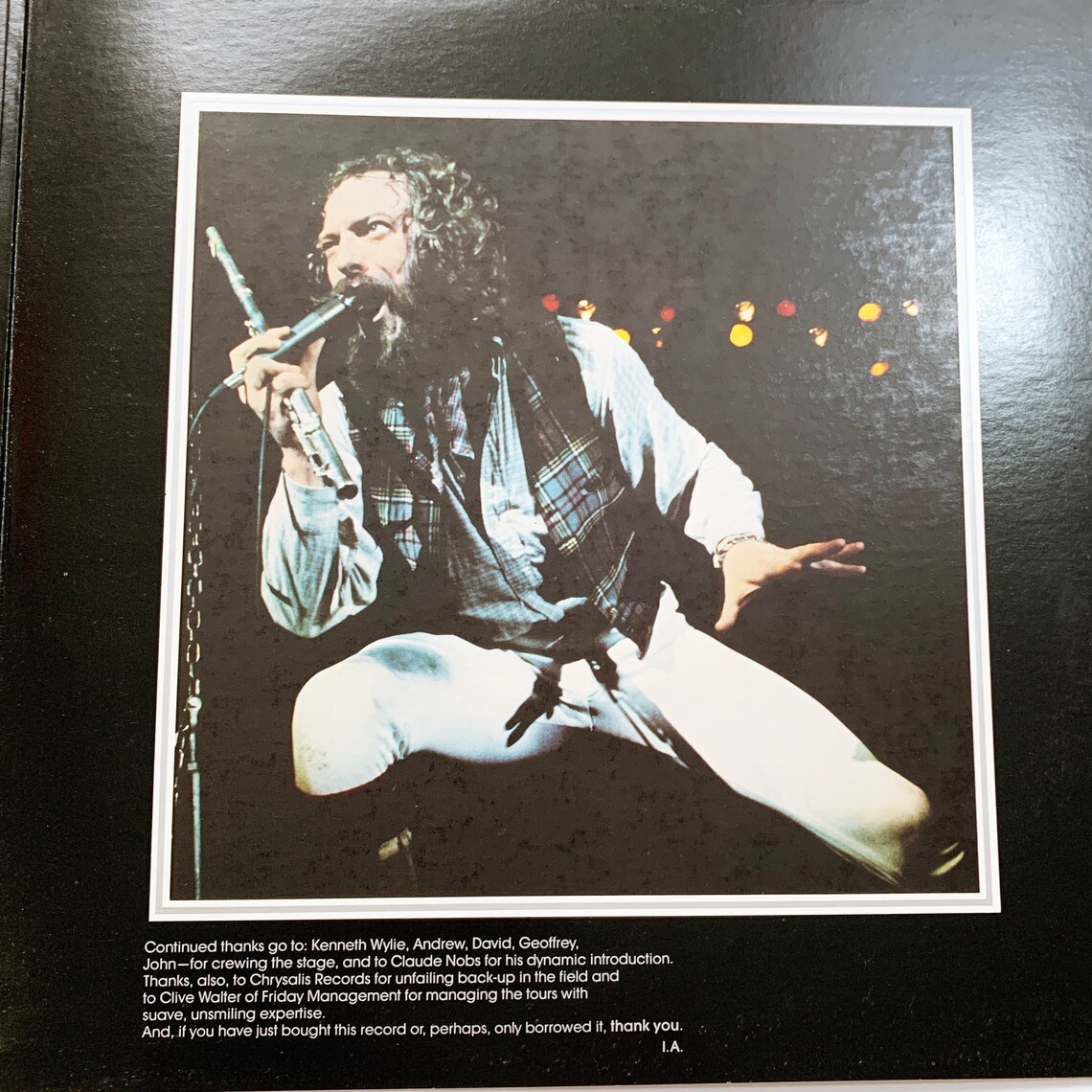 Vintage Jethro Tull Live Bursting Out Vinyl Record LP Album 12" Live ...
