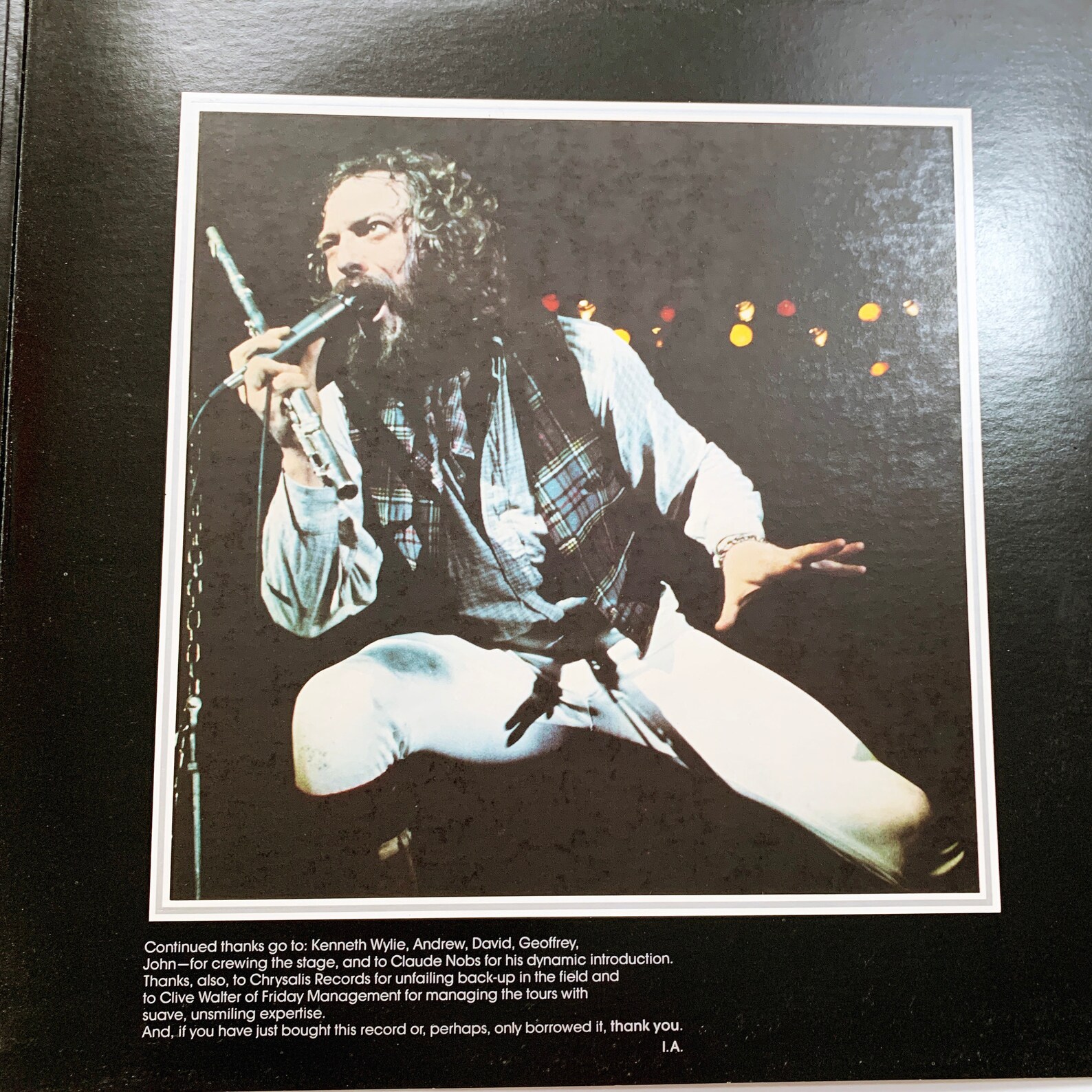 Vintage Jethro Tull Live Bursting Out Vinyl Record LP Album 12" Live ...