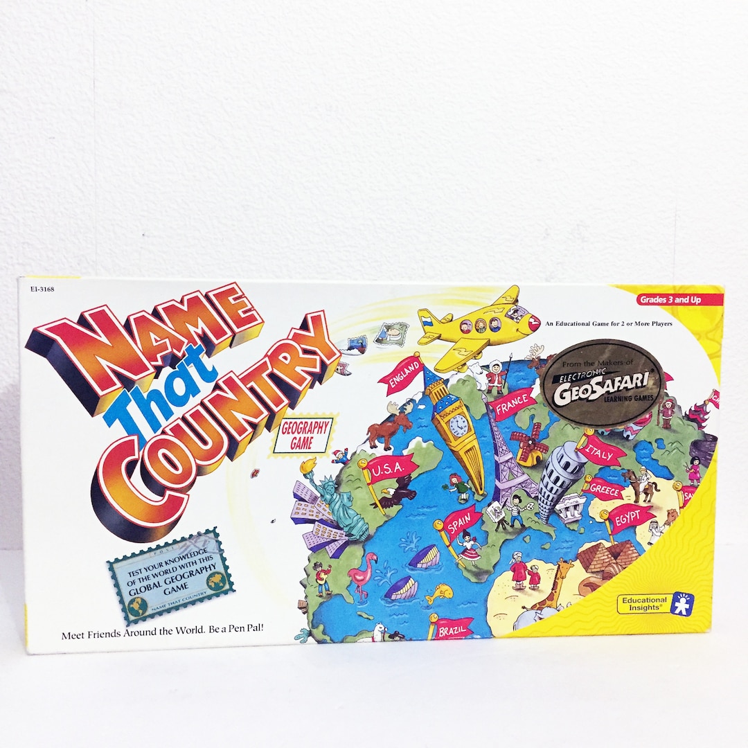 Vintage Name That Country Board Game Educational Learning Game by ...