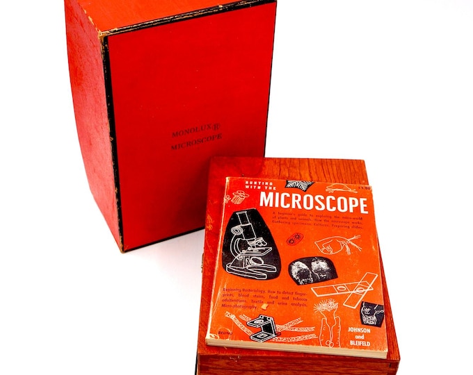 Vintage Monolux Microscope Set in Box 1960s 60s Science Learning ...