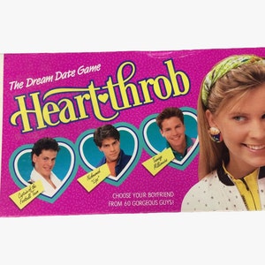 Vintage Heartthrob Heart Throb Milton Bradley Board Game Complete 1988 ...
