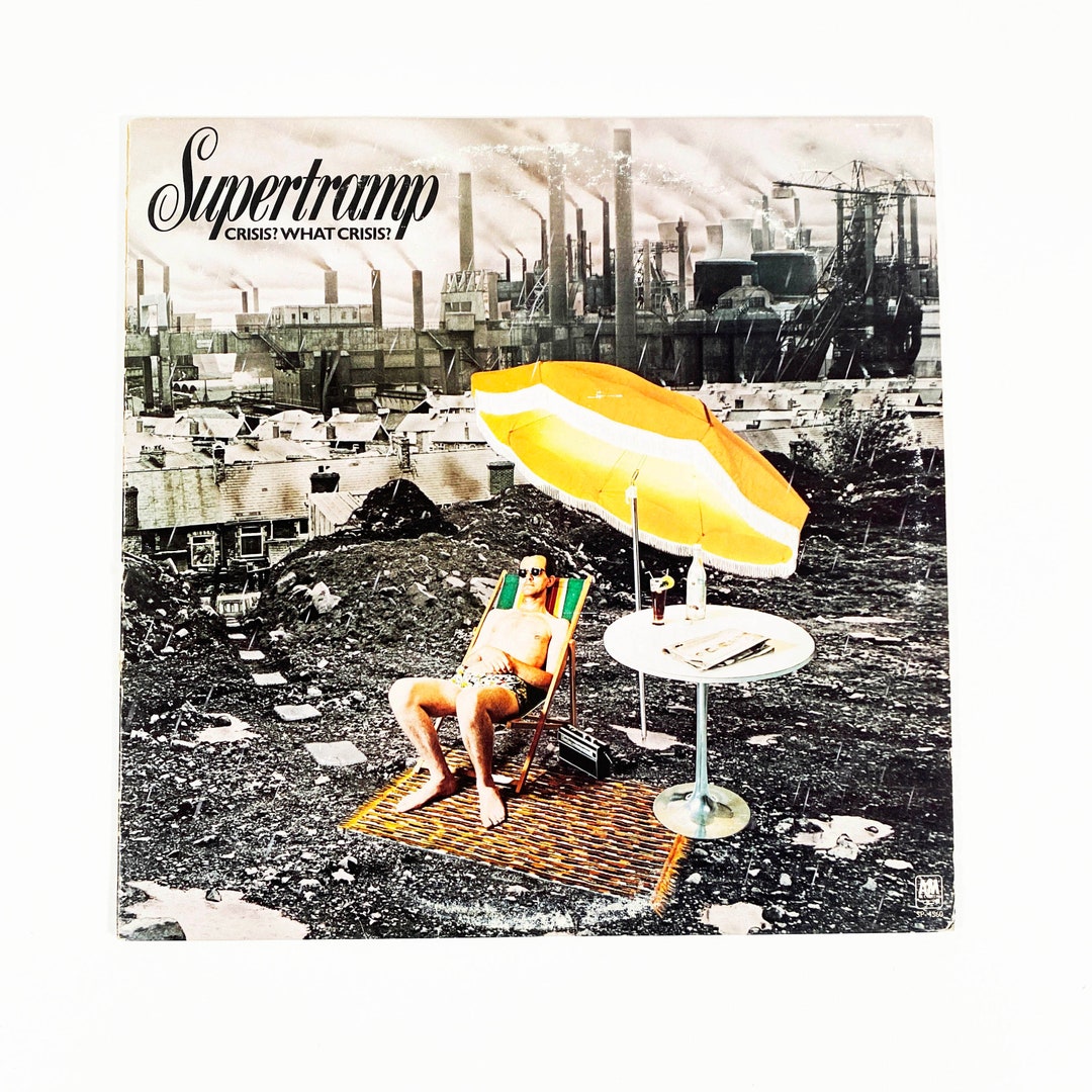 Vintage Supertramp Crisis What Crisis Lp Album Record Vinyl Lp 12