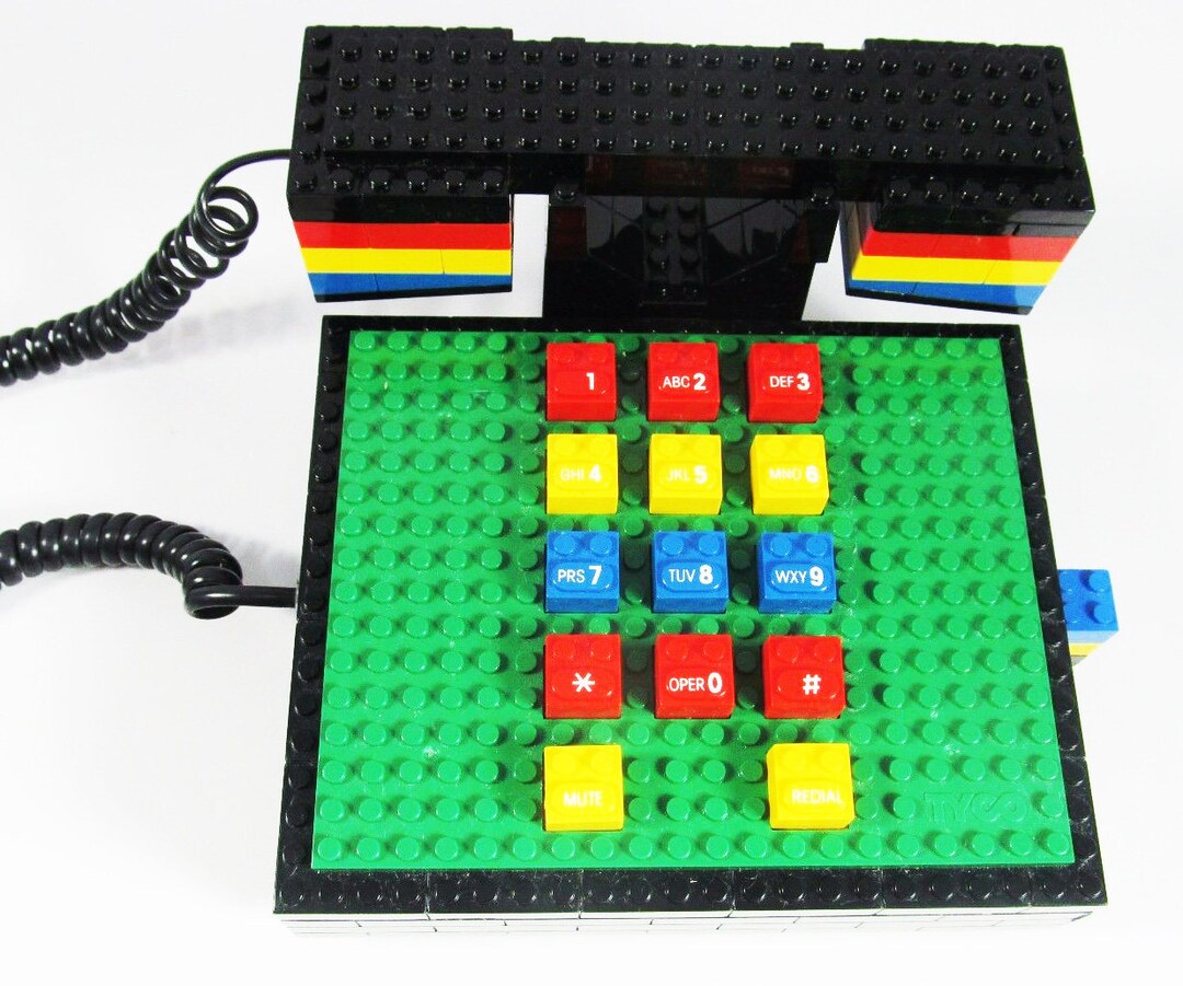 Vintage Tyco 1980s Super Blocks Lego Telephone Land Line Home - Etsy