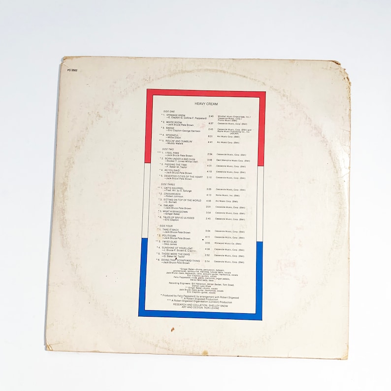 Vintage Cream Heavy Cream Record Eric Clapton Album Vinyl - Etsy