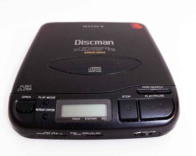 Vintage Sony D-33 Portable Disc CD Player Discman Tested Working Mega ...
