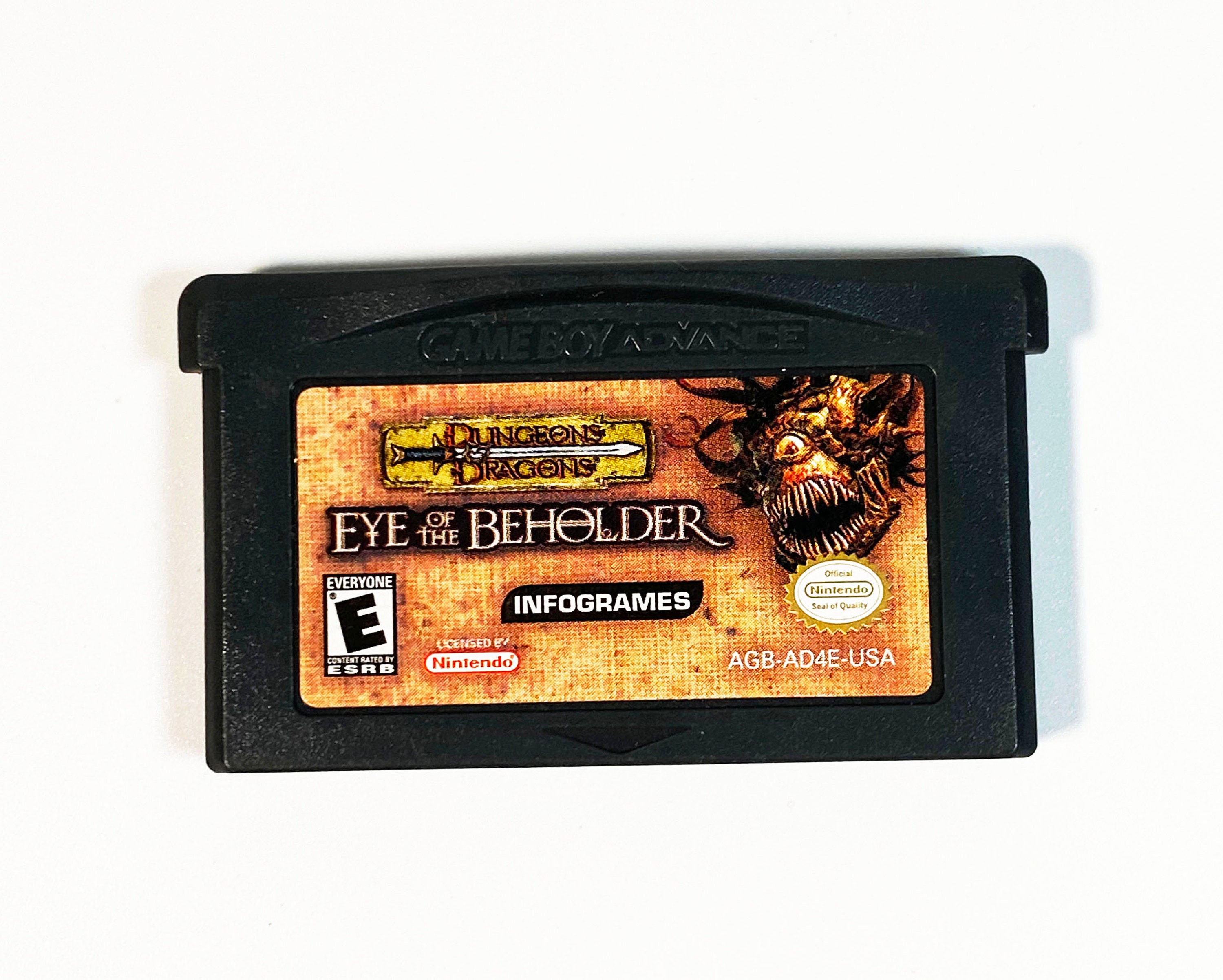 Nintendo Gameboy Advance Dungeons and Dragons Eye of the Beholder Ex ...