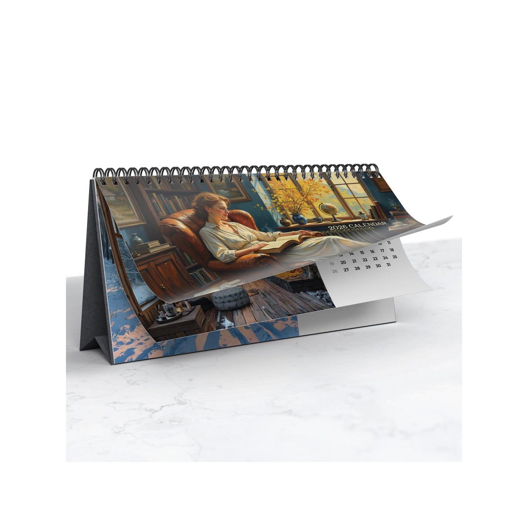2026 Literary Art Calendar – Cozy Reading Nook Inspiration - Etsy