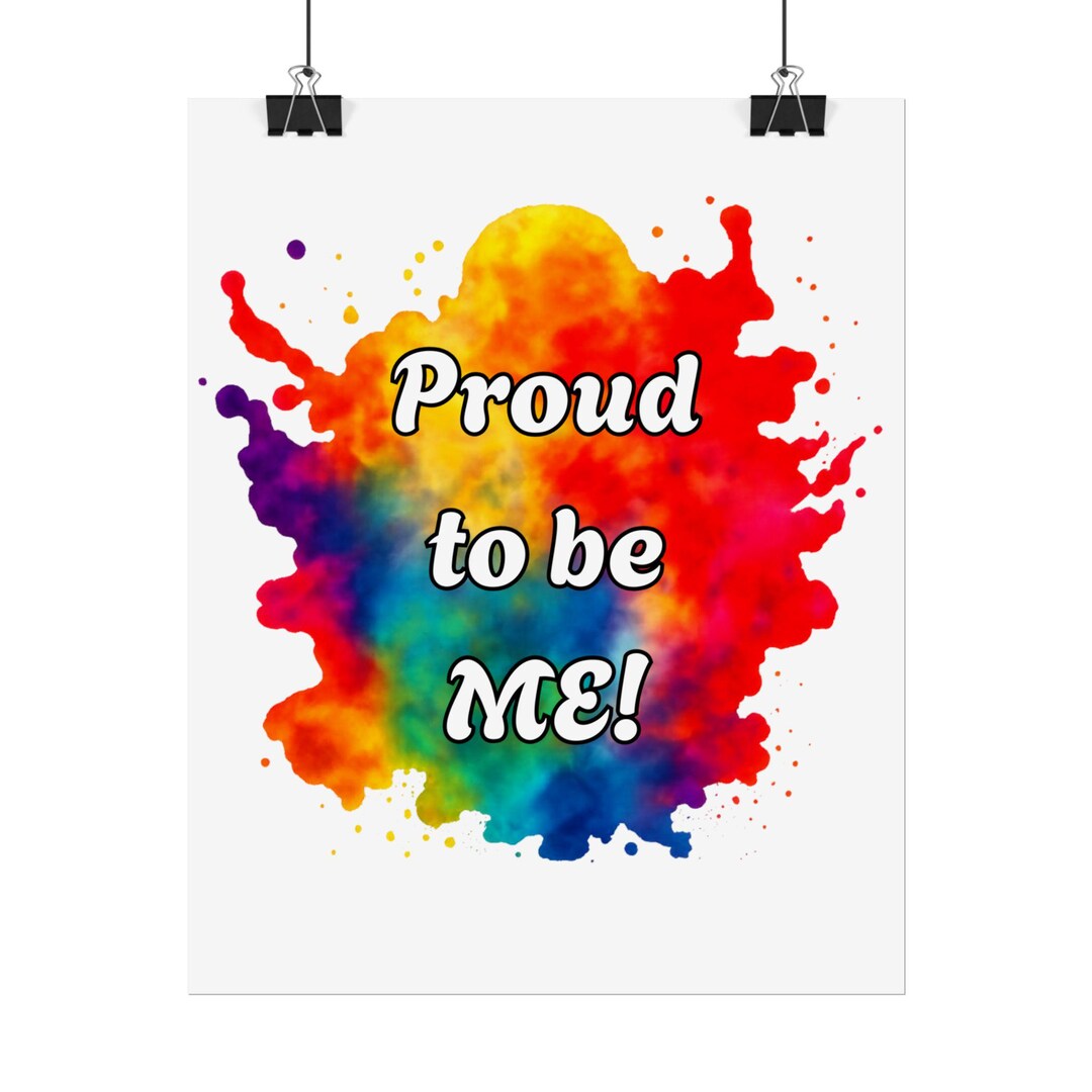 Colorful Pride Poster: LGBTQ+ Affirmation Art Print - Etsy